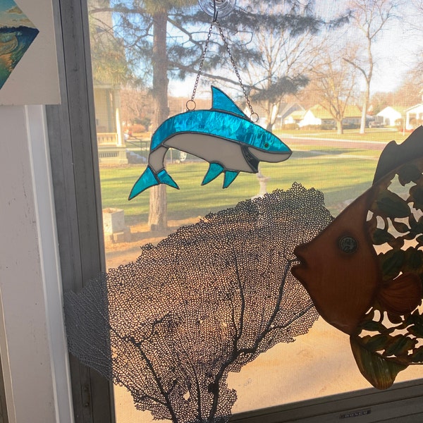 Stained Glass Dolphin - Etsy
