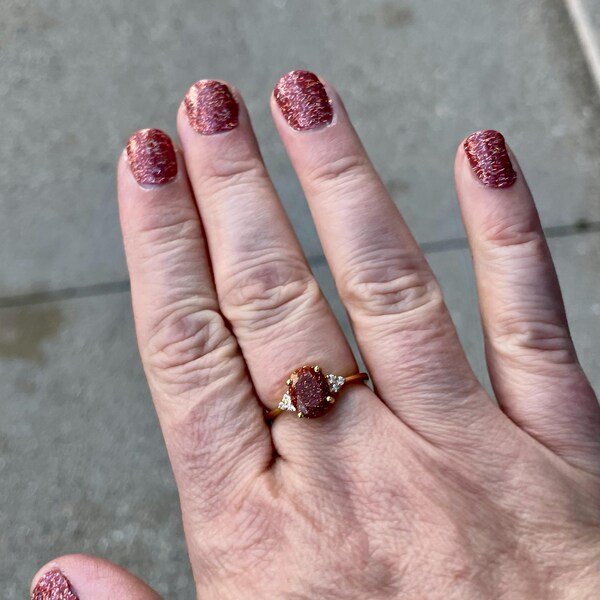 Natural Black Rutilated Quartz Hexagon Cut Ring, Tourmalinated Quartz ...