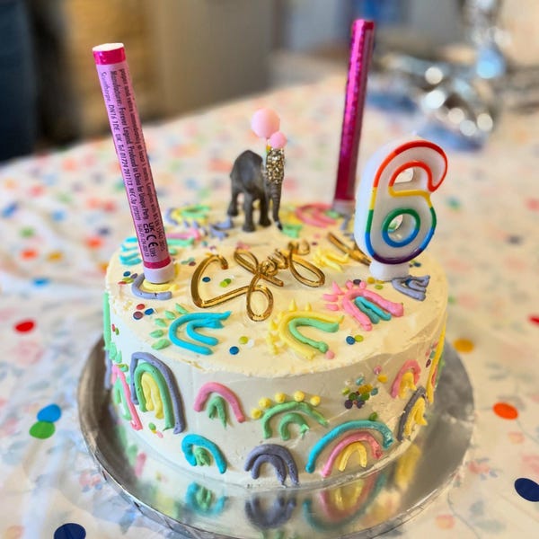 Birthday Name & Age Charm Cake Accessories - Etsy