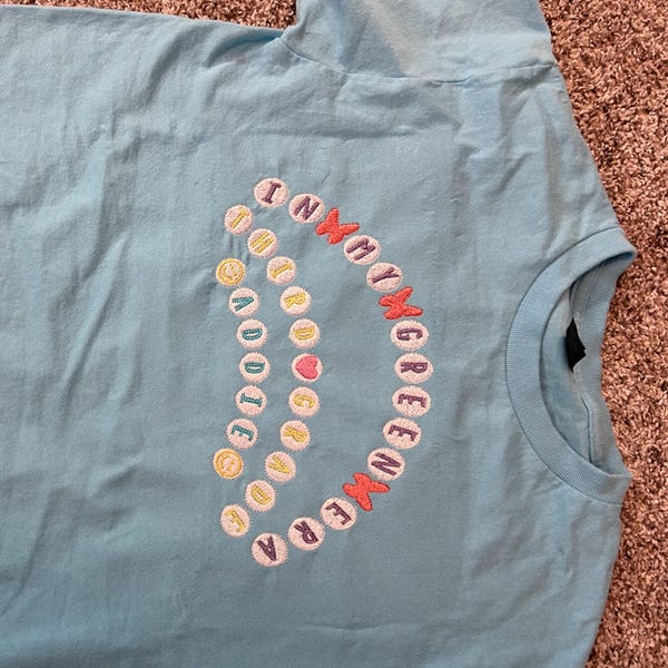 Preppy Girl Monogram Frame Embroidery - Etsy