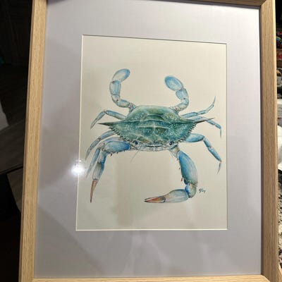 Blue Tropical Fish Art Tropical Fish Painting Blue Fish Print. Fish ...