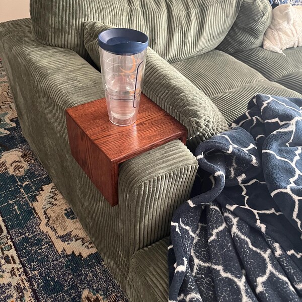 Handmade Useful Armrest Table, Functional Couch Tray, Wood Sofa Table ...