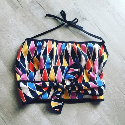 1950s 1-yard Rockabilly Wrap Top, Medium Size Vintage Sewing Pattern ...