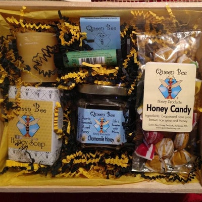 Queen Bee Honey Gift Basket Made in Massachusetts - Etsy