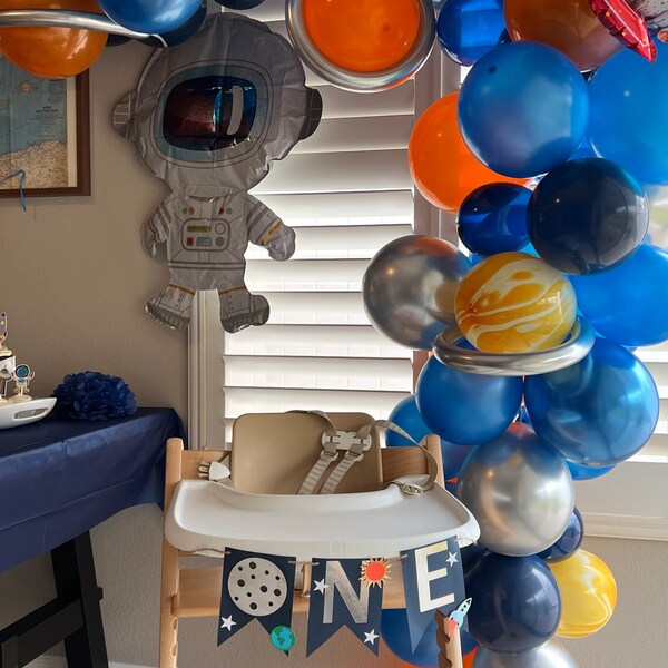 Space Banner, Space Birthday Party Decorations, First Trip Around the ...