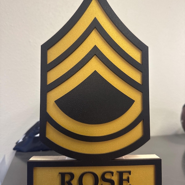 ARMY Enlisted Rank Cake Topper and Centerpiece ARMY Promotion and ...