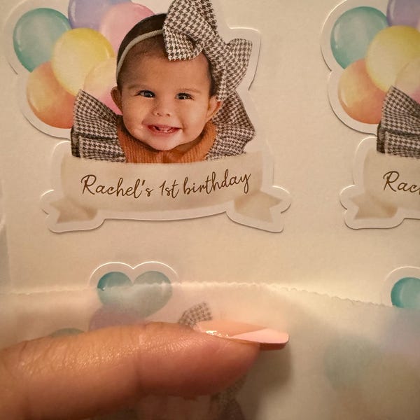 Birthday Sticker｜personalized Birthday Sticker｜custom Kid Birthday ...