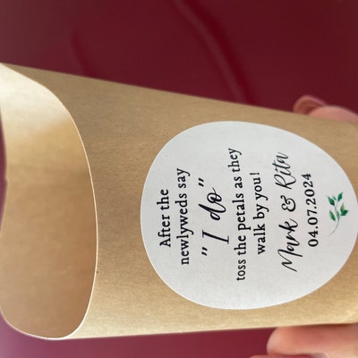 Wedding Toss Sticker, Petal Toss Sticker, Confetti Toss, Toss Me ...