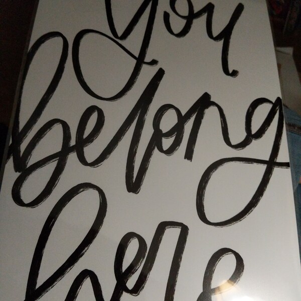 You Belong Here Print | Positive Affirmation Wall Art | Affirmation ...