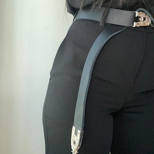 Gothic Victorian Leather Belt Pointed Arch Decor With Medieval Vibe - Etsy