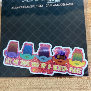 NSYNC Trolls Glitter Sticker Trolls Band Together Kismet 90's Boyband ...