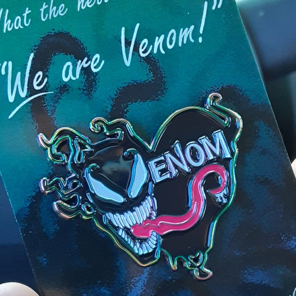 Holographic Venom Stickers, Two Variants / Symbiote / Marvel Sticker ...