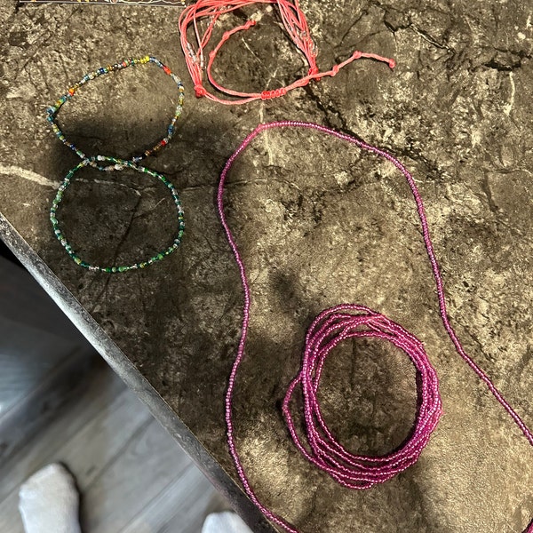 Native American Beaded Wrap Bracelet. Leather Cords Wrap Native Beaded ...