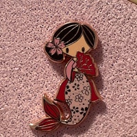 Aboriginal Mermaid of Australia Hard Enamel Pin, Indigenous Mermaid ...