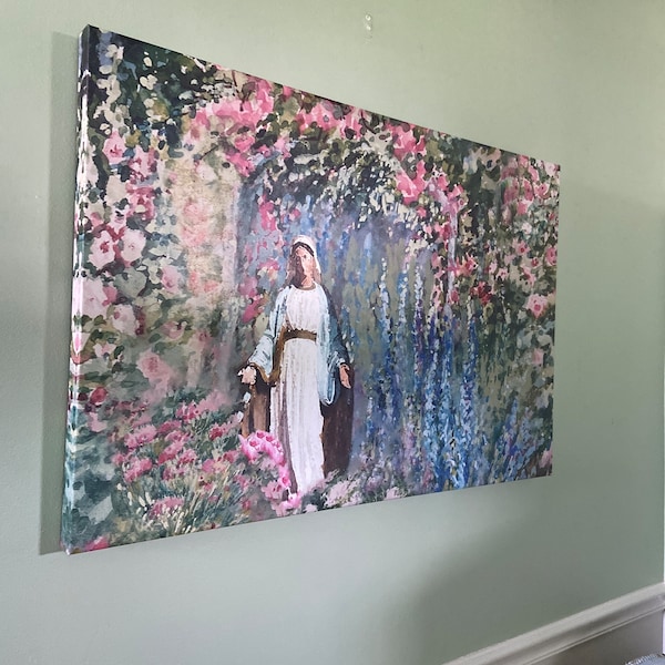 Catholic Art Wall, Jesus Painting, Catholic Art Prints, Abstract ...