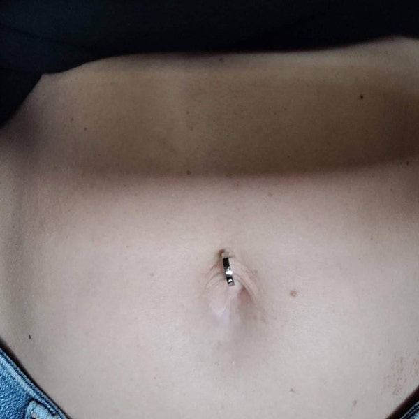 Belly Ring Surgical Steel / Steel Belly Button Ring / 14g Belly Ring ...