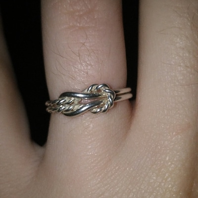 Promise Ring for Her, Infinity Knot Ring, Purity Ring for Her, Infinity ...