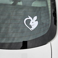 Mandala Rabbit Car Decal - Etsy