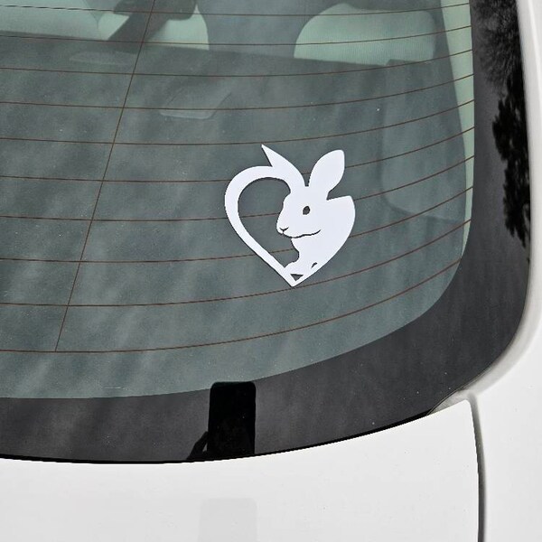 Mandala Rabbit Car Decal - Etsy
