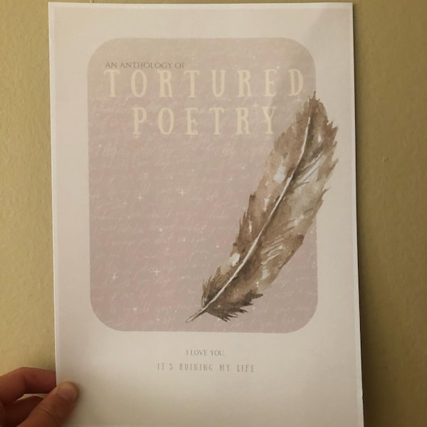 Tortured Poetry | Taylor Inspired Lyrics, Eras, Christmas Gift, Poster ...