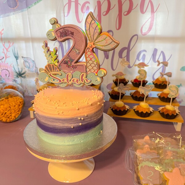 Under the Sea Cake Topper, Ocean Party, Sea Animals Cake Topper - Etsy