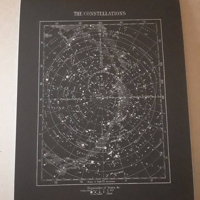 Star Map Print Constellations Chart Print Celestial Decor - Etsy