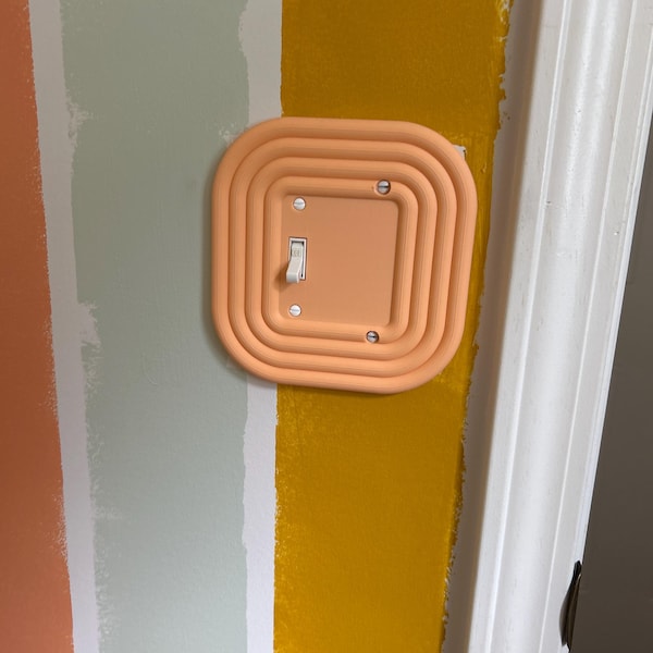 Mid-century Modern Oval Light Switch Cover Plate | Fits Toggle Switches ...