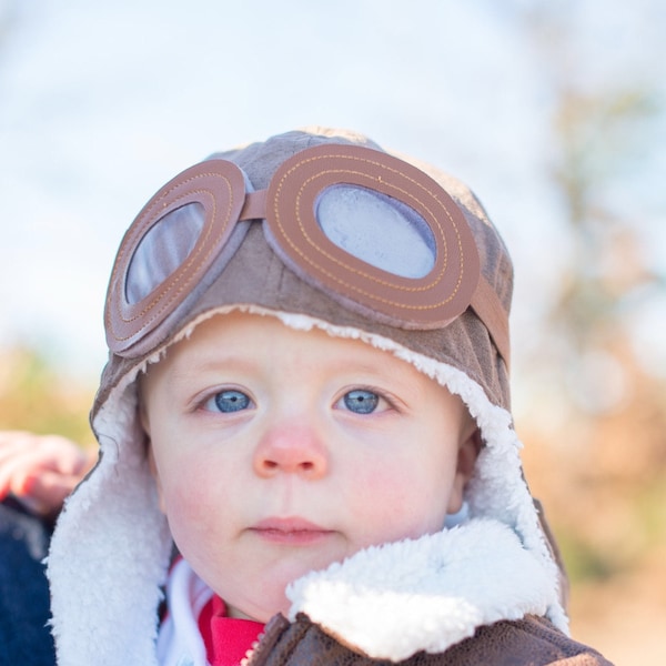 Baby Aviator Hat Toddler Pilot Hat Bomber Hat Childs Aviator With ...