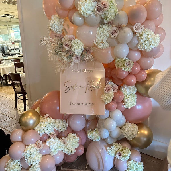 Custom Boho Acrylic Wedding Sign / 3-D Wedding Welcome Sign / Painted ...