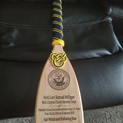 MILITARY PADDLE With Engraved Logo and Personalized Message - Etsy