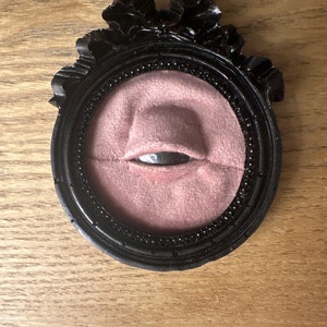 Monster Eye in Mini Ornate Frame Quirky Spooky Eclectic Handmade Wall ...