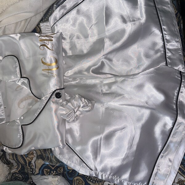 Emerald Green Pjs,personalized Satin Pyjamas,bridesmaid Pyjama,bridal ...