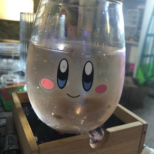 Set of 3 Kirby Face Sticker Transparent - Etsy