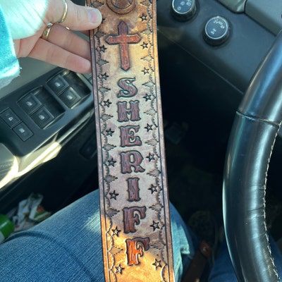 Belt End Template for Leather Working - Etsy