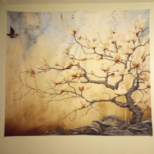 Celtic Tree of Life Chenille Large Round Area Rug, Nature Mandala ...