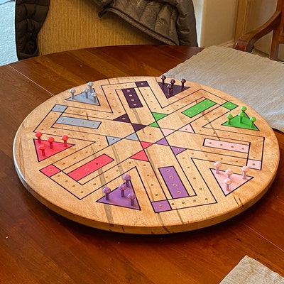 Fast Track 18 or 24 Maple amishcountry Game Board W/cards ...
