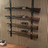 Custom Gun Rack, Wall Mounted Rifle Holders, Shotgun Storage Solution ...