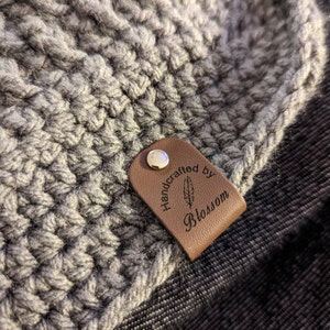Personalized Crochet Labels Customized Handmade Tags Natural - Etsy