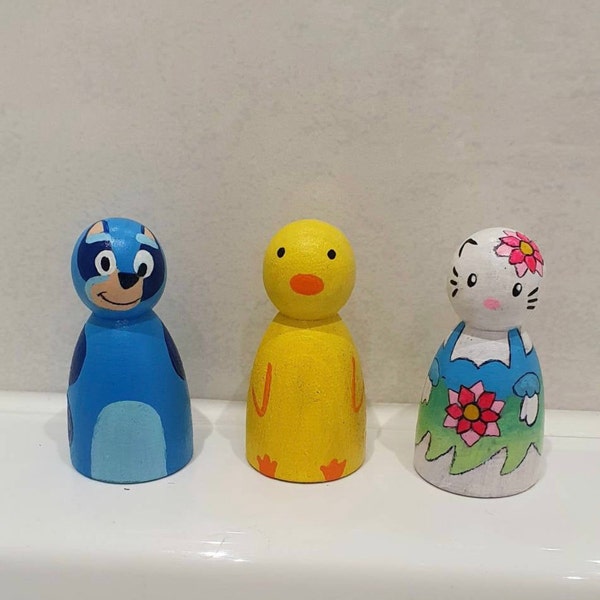 Custom Design Peg Dolls - Etsy