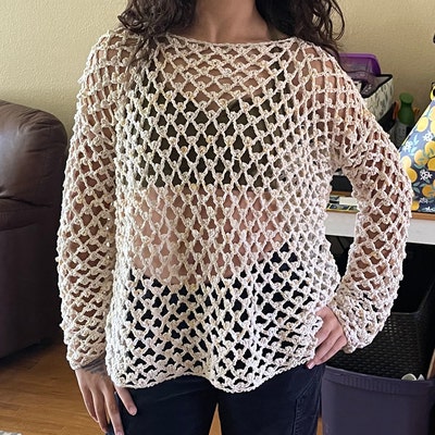 The Palmar Pullover PDF DIGITAL DOWNLOAD Crochet Pattern, Women's ...
