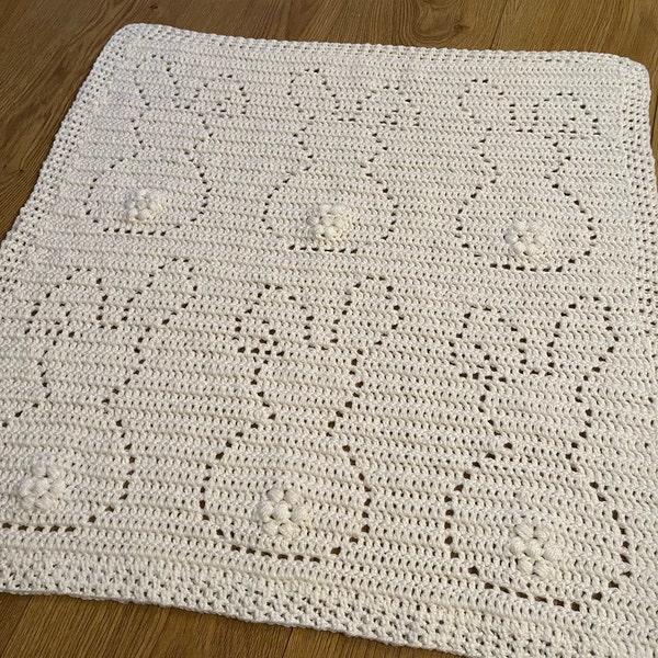 Peter Blanket | Filet Crochet Blanket Pattern | Baby Blanket Crochet ...