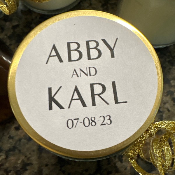 Printable OR Printed Wedding Stickers With Custom Fonts and Colors ...