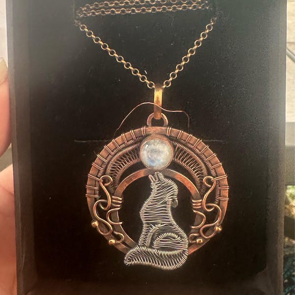 Treble Clef Pendant, Pink CZ Wire Wrapped Necklace, Handmade Birthday ...