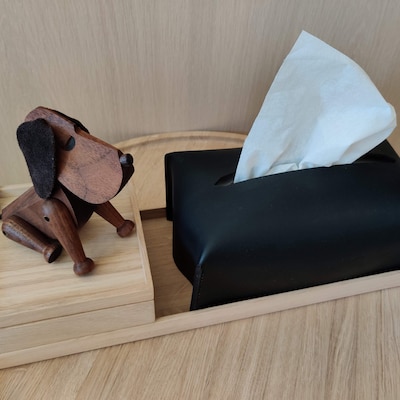 The Sniff Leather Tissue Box Cover - Etsy