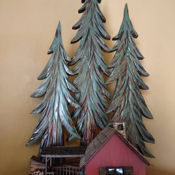 Tall Pines Tree Set - Etsy