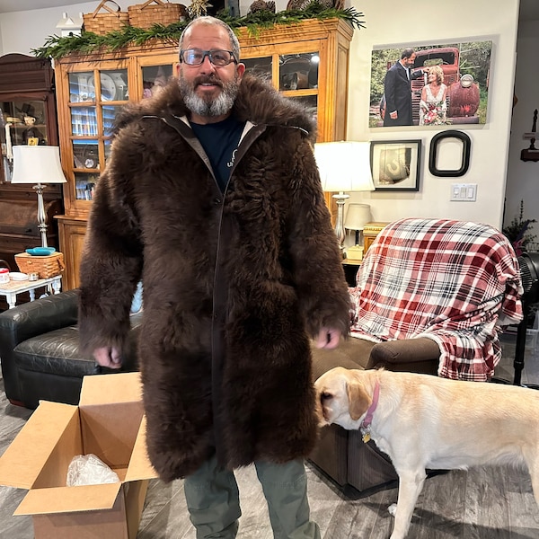 Buffalo Fur Coat - American Bison Coat, Handmade (made to Order) - Etsy
