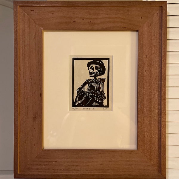 Rasta Bones Original Linocut - Etsy