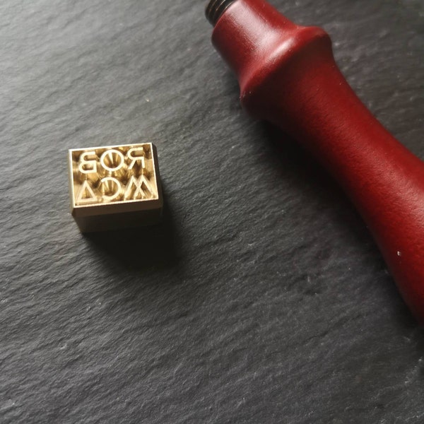 Personalized Ceramic Stamps / Custom Pottery Stamps / 12 Mm Thick Brass ...