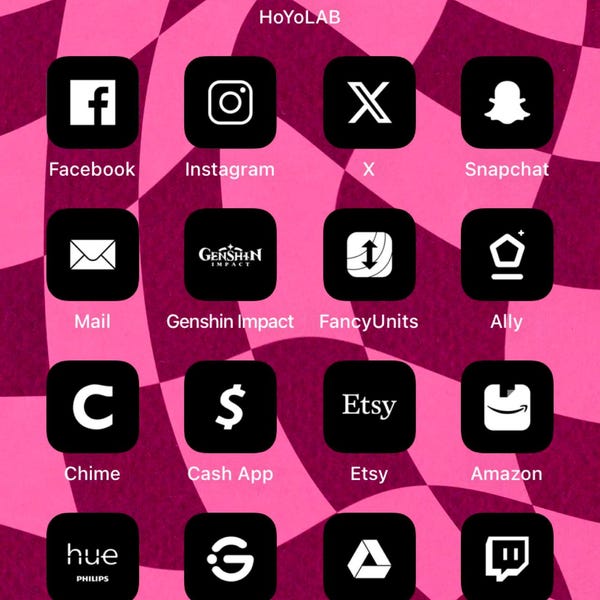400+ Black Minimalistic App Icons, Black Clean Aesthetic IOS Icon Set ...