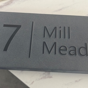 Natural Granite House Signs for Doors Gates and Fences - Etsy